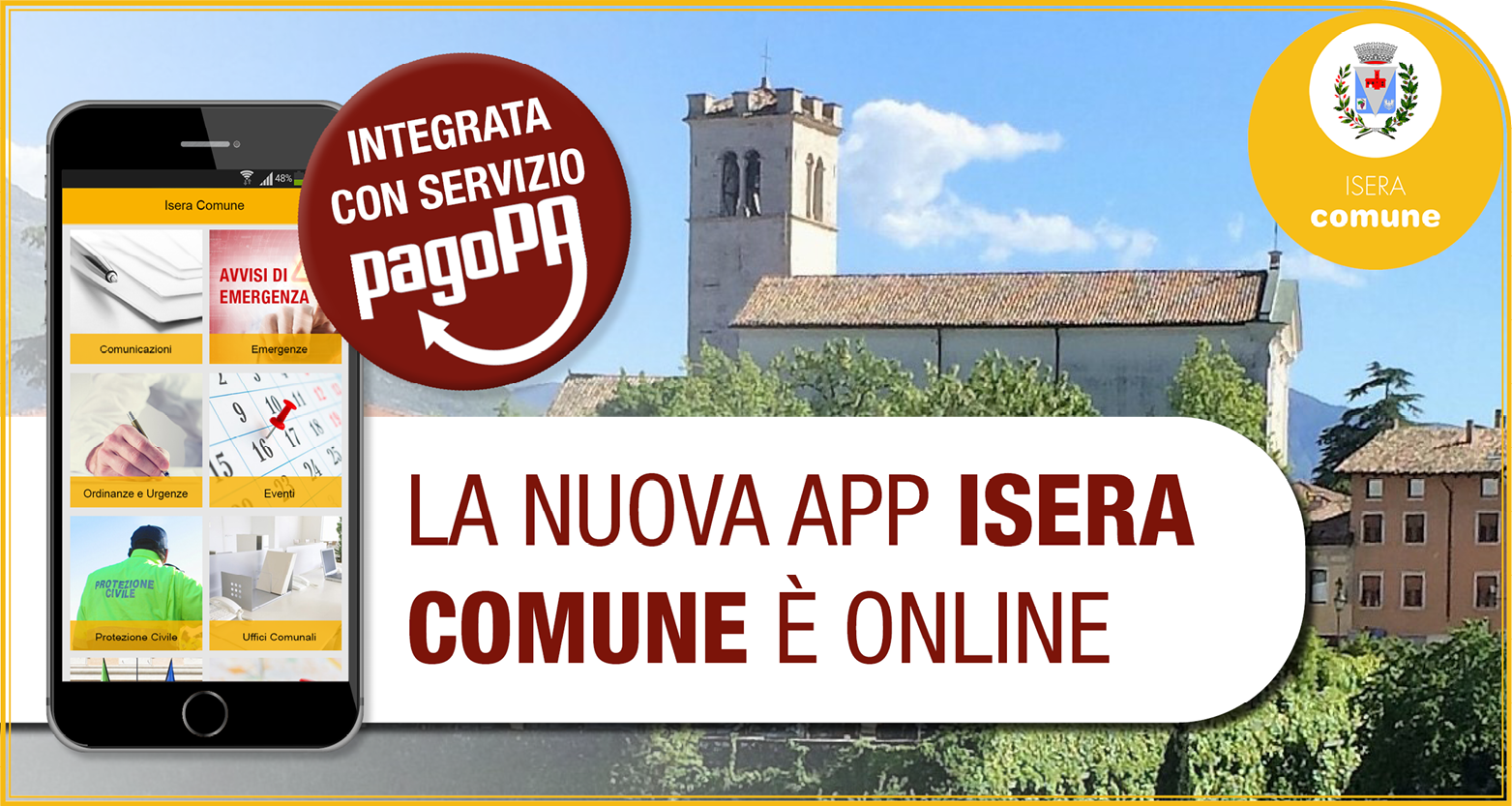 È online la nuova app Isera Comune – Comune Smart
